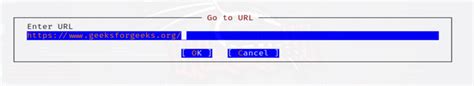 Elinks Linux Command Geeksforgeeks