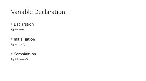 java variable declaration youtube