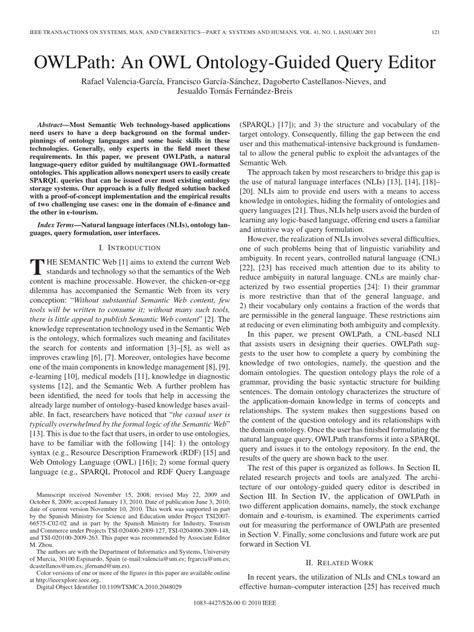 Pdf Owlpath An Owl Ontology Guided Query Editor