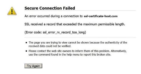 How To Fix Ssl Error Rx Record Too Long Firefox Error Cheap Ssl Security