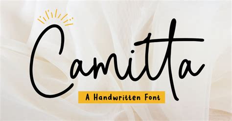 Camitta Monoline Script Font Script And Handwritten Ft Monoline And Script Envato