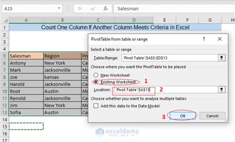 Count One Column If Another Column Meets Criteria In Excel 4 Suitable