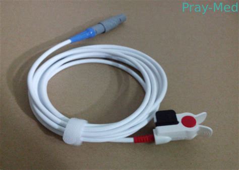Compatible Reusable Adult Spo2 Sensor 6 Pin Connector 40 Degree Soft Tip