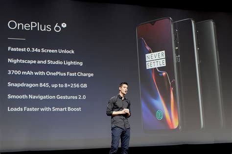 The OnePlus 6T Announced With In Display Fingerprint Reader Small Notch And Powerful Specs