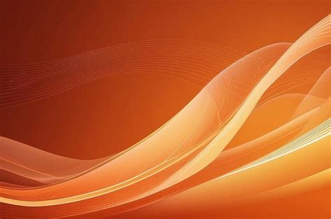 Premium Photo Abstract Orange Smooth Simple Wave Lines Background Design
