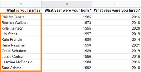 How To Organize Google Form Responses With Query Functions