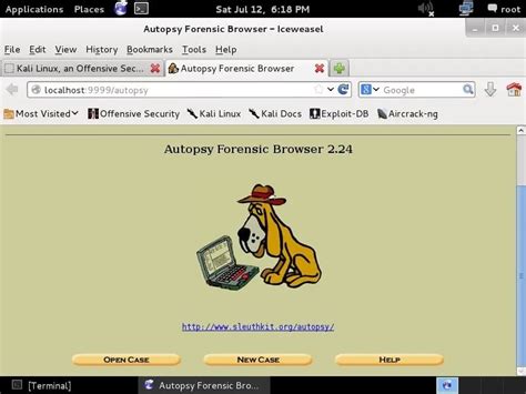 Hack Like A Pro Digital Forensics Using Kali Part 3 Creating Cases