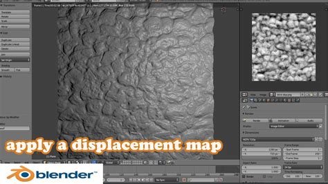 Blender Tutorial How To Apply Displacement Maps Blender Tutorial