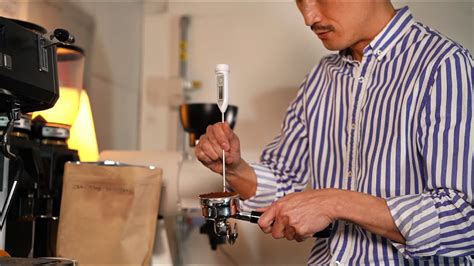 포터필터에 갑자기 온도계를 김사홍 바리스타 3부 Youtube