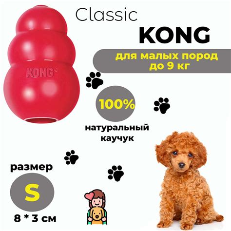 Игрушка для собак Конг Classic S (малые породы) купить на OZON по ...