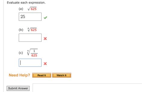 solved evaluate each