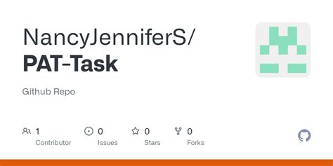 Github Nancyjennifers Pat Task Github Repo