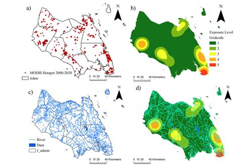 A Modis Hotspot 2000 2020 B Hotspot Heatmap C River And Inland Download Scientific Diagram