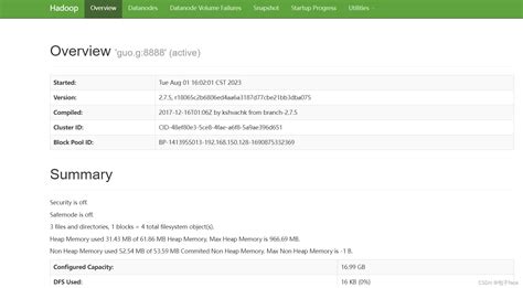 1 hadoop单机版安装和指令记录 hdfs 单机安装 csdn博客