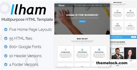 Ilham Multi Purpose Html Template Premium Themes
