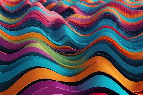 Premium Photo Dots Forming Wavy Line Stock Illustration