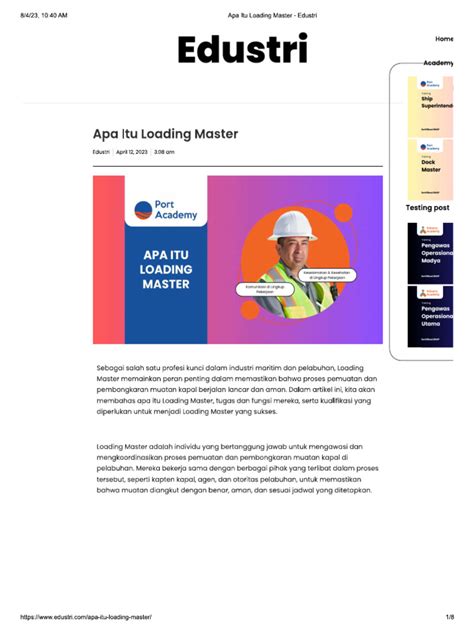 Pengertian Loading Master Pdf