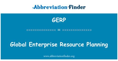 Gerp Significa Global Enterprise Resource Planning Global Enterprise
