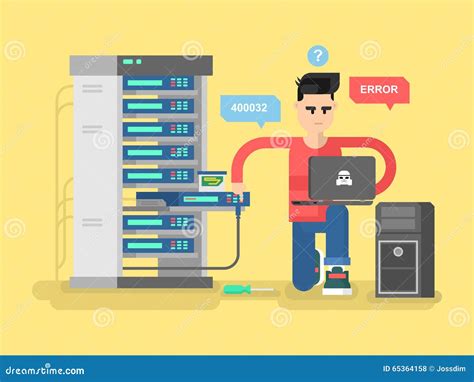 It Specialist Network Stock Vector Illustration Of Cluster 65364158