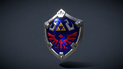 Hylian Shield Buy Royalty Free 3d Model By Memororschach [b42dd6b] Sketchfab Store