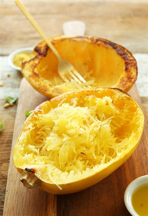 Pesto Spaghetti Squash Pasta Minimalist Baker Recipes