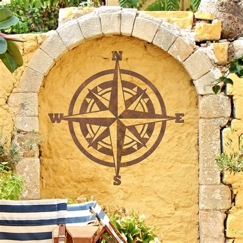 Rustic Compass Wall Art Black Country Metalworks
