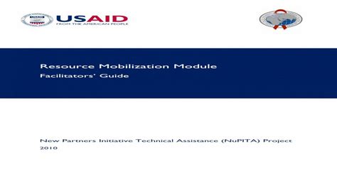 Pdf Resource Mobilization Module United States Agency For · Pdf