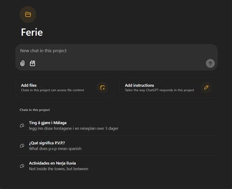 Guide Organiser Samtaler Med Chatgpt Projects • Aiavisen