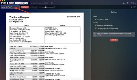 How To Print In Landscape And Different Page Sizes Eventric Support