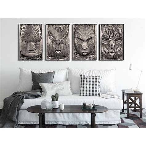 Minimalist Black And White Canvas Wall Art Print Home Decor