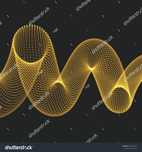 Helix Molecular Lattice 3d Vector Illustration Stock Vector Royalty Free 573397864