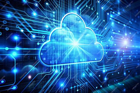 Cloud Computing Diagram Network Data Storage Technology Service