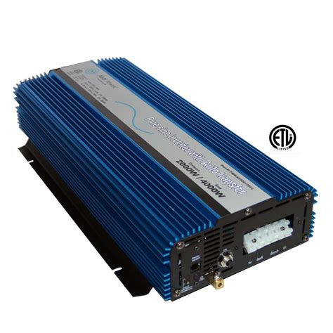 Watt Pure Sine Inverter With Transfer Switch Vdc To Vac Etl Listed