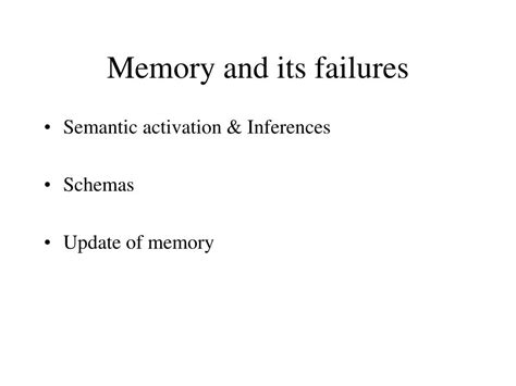 ppt memory errors memory gaps powerpoint presentation free download