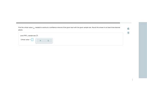 solved find the critical value tα 2 needed to construct a
