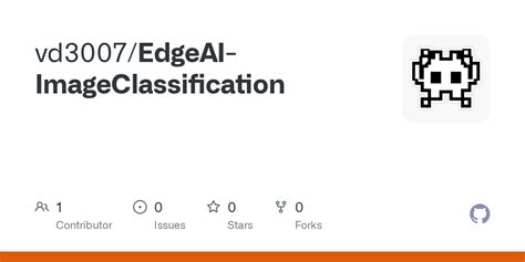GitHub Vd3007 EdgeAI ImageClassification
