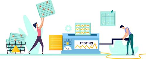 Testing Process Business Concept Vector 20237397 Vector Art At Vecteezy