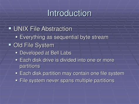 Ppt A Fast File System For Unix Powerpoint Presentation Free
