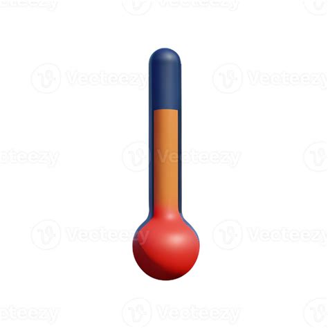 Thermometer 3d Rendering Icon Illustration 28799546 Png