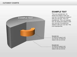 Cutaway Pie Charts PPT