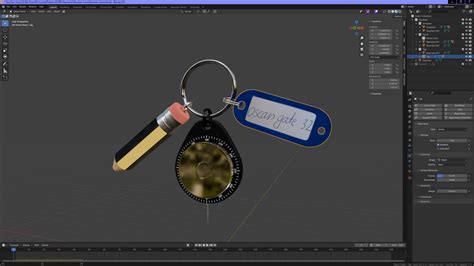 trying to do this simple rigid body simulation with a keychain but all