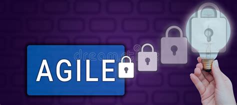 Hand Writing Sign Agile Concept Meaning Iterative Approach To Software Delivery Builds Software