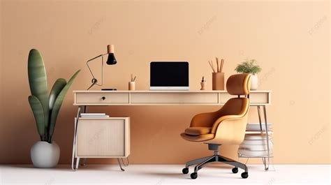 테이블과 의자에 빈티지 컴퓨터를 갖춘 3d 렌더링 미니멀리즘 사무실 설정 태블릿 화면 흰색 책상 전화 테이블 배경 일러스트 및 사진 무료 다운로드 Pngtree