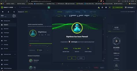 mohan raj kumar on linkedin hackthebox htb ctf sightless