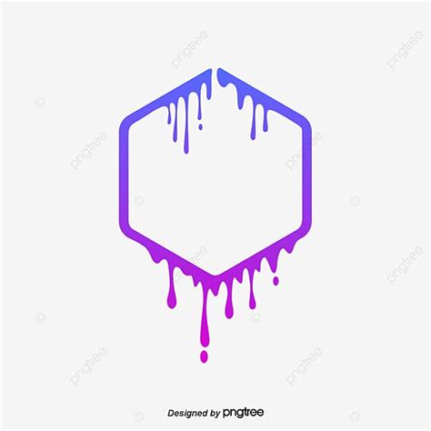 Gradient Abstract Fluid Vector Hd Png Images Geometric Gradient Abstract Fluid Border Hexagon