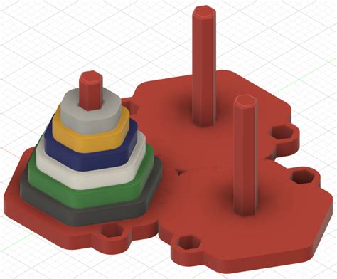 Hanoi Tower Kit By GU LAB Download Free STL Model Printables Com