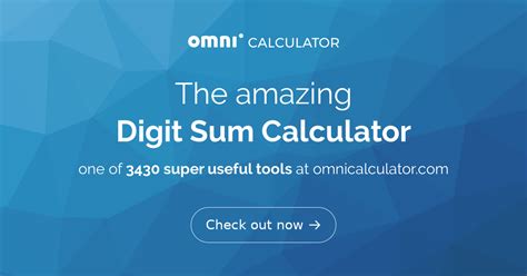 Digit Sum Calculator Find The Sum Of Digits