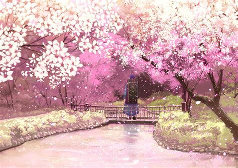 🔥 60 Anime Cherry Blossom Wallpapers Wallpapersafari
