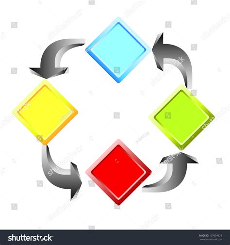 Step Diagram Chart Stock Vector Royalty Free Shutterstock