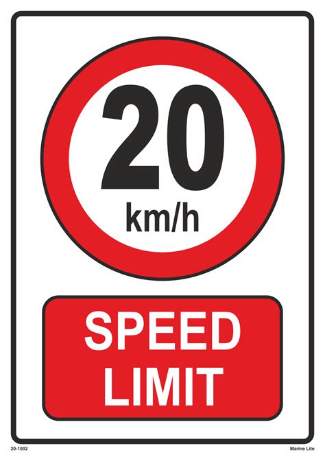 Pss Prohibition Signs Speed Limit 20 Km H 20 1002